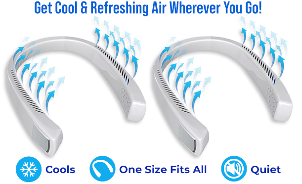 Arctic Air® Freedom™ - The Wearable Personal Air Cooler! Stay Cool ...